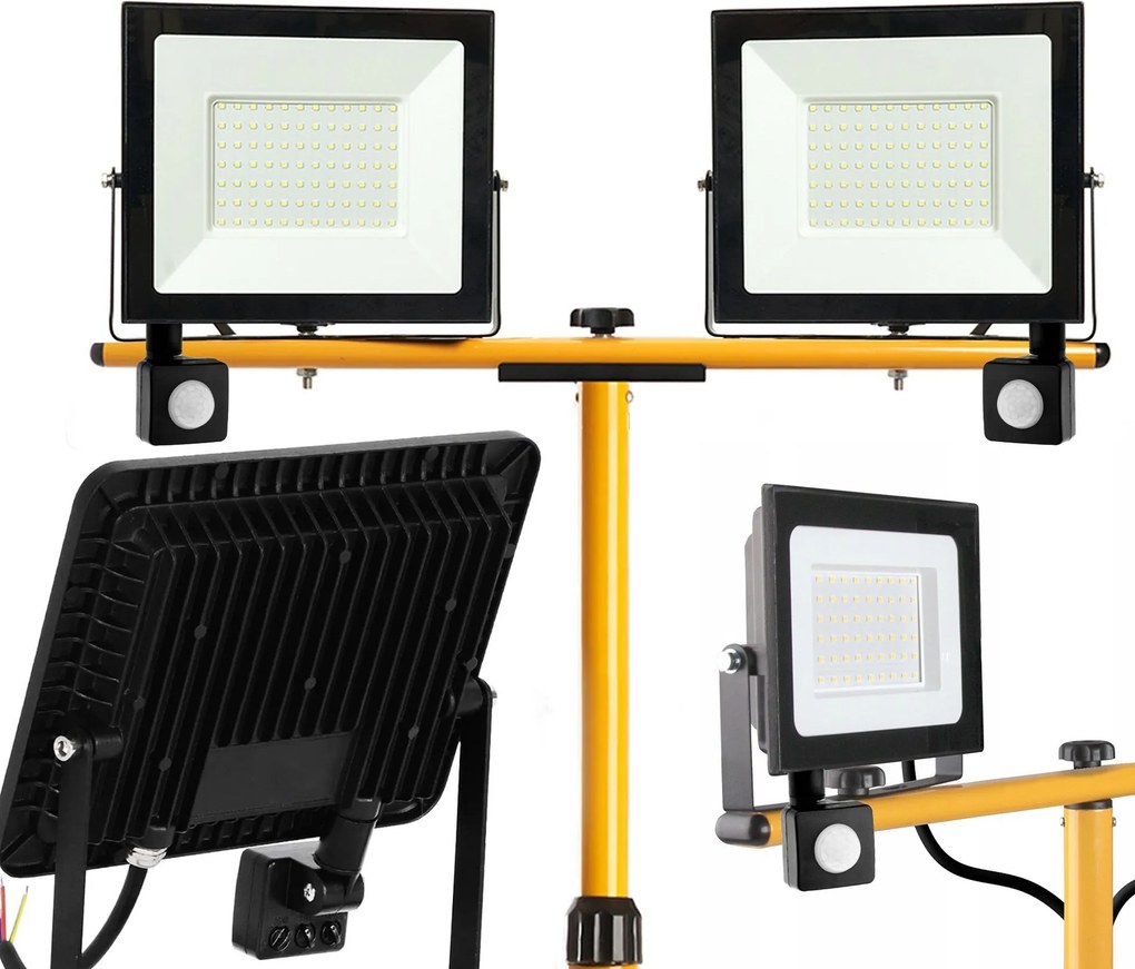 Toolight LED reflektor s pohybovým čidlem 50W RSL008-50NS