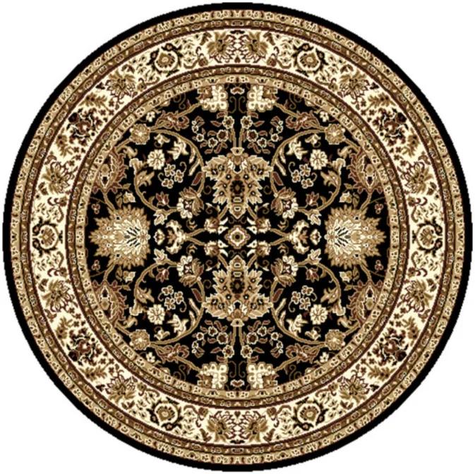 Alfa Carpets  Kusový koberec TEHERAN T-117 brown kruh - 160x160 (průměr) kruh cm