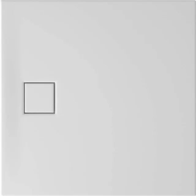 Cersanit Tako Slim, čtvercová sprchová vanička 90x90x4 cm + bílý sifon, bílá, S932-158
