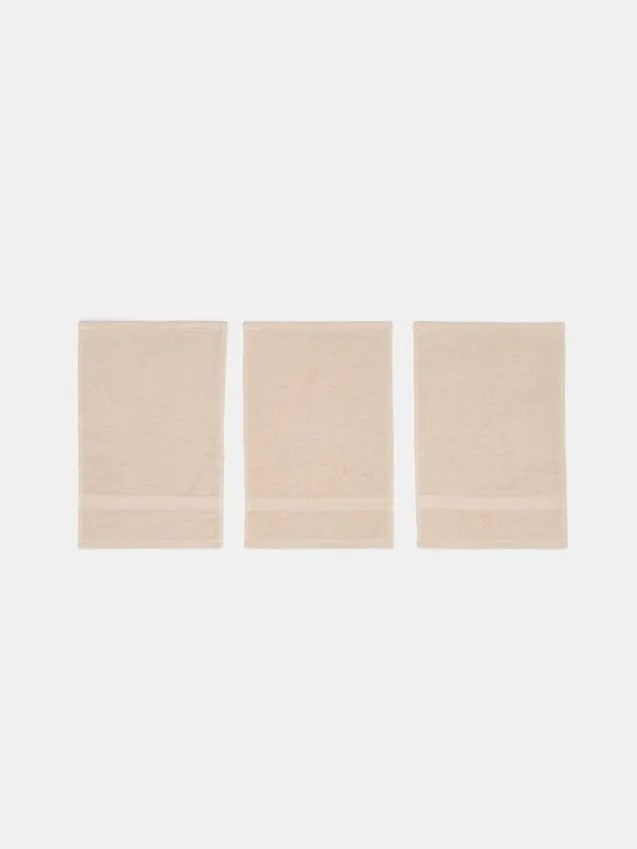 Sinsay - Sada ručníků na ruce 3 pack - béžová