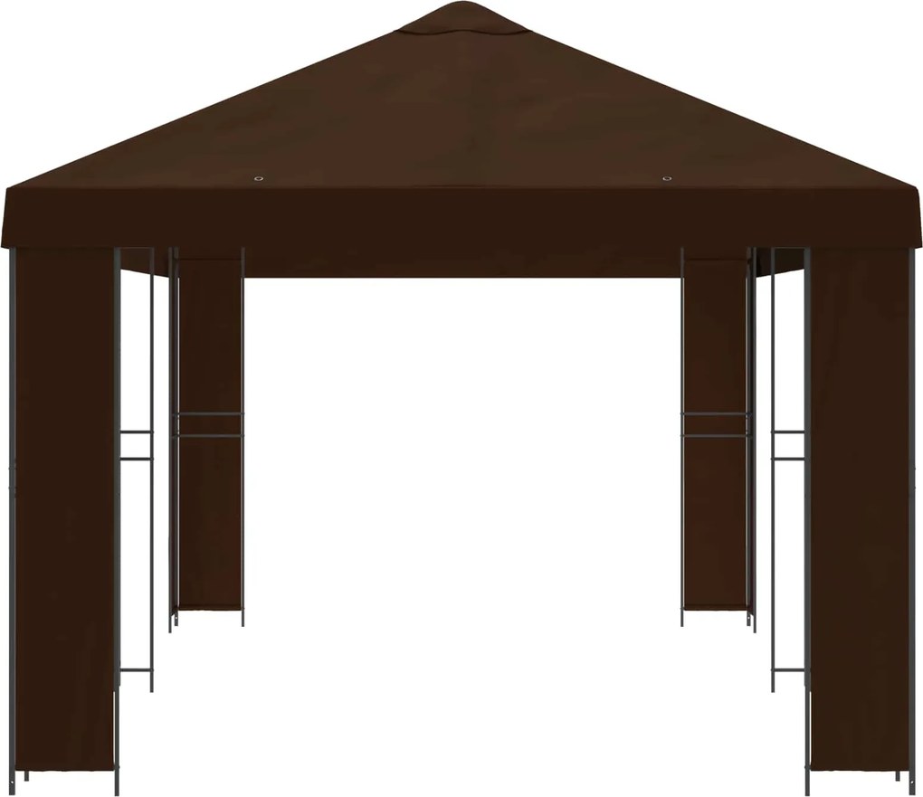 Zahradní altán 6 x 3 m Hnědá Polyester a ocel 190 gsm 3376018