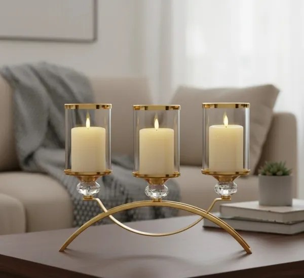 SADA 3x LED Svíčka BRILLO LED/3xAAA krémová + dálkové ovládání
