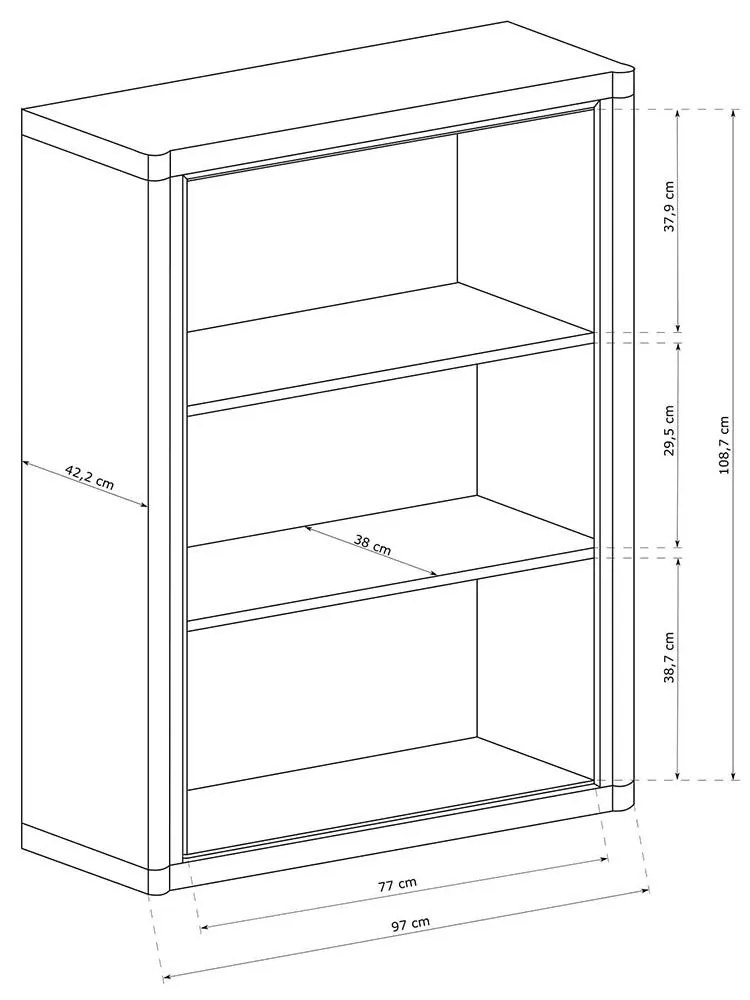 Obývací stěna DALLAS t - sestava B - trufla