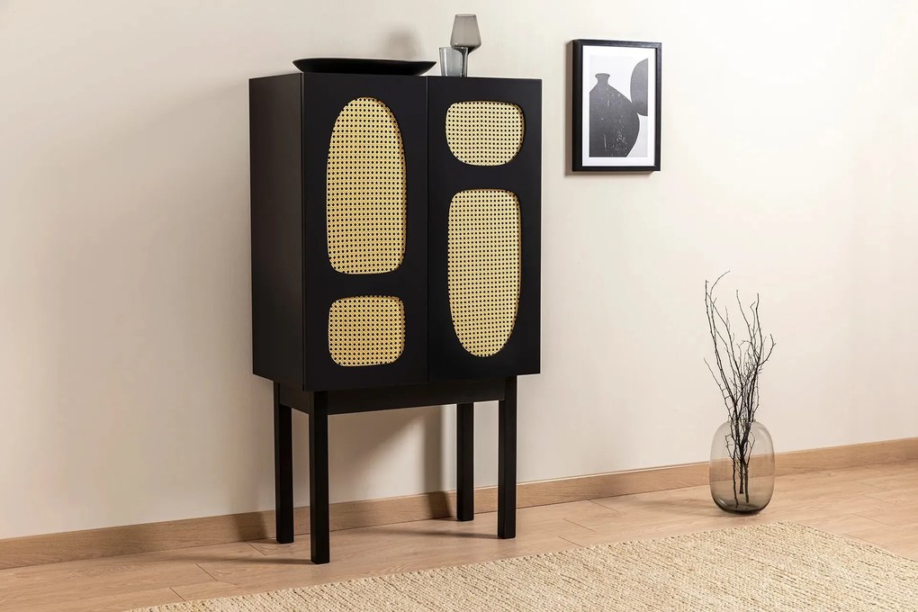 Kalune design Příborník SIMONA černý