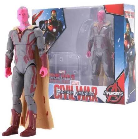 Figurky hrdinů Marvel s vlastním držákem nebo otočným podstavcem Varianta: Vision, Civil War + pevný podstavec