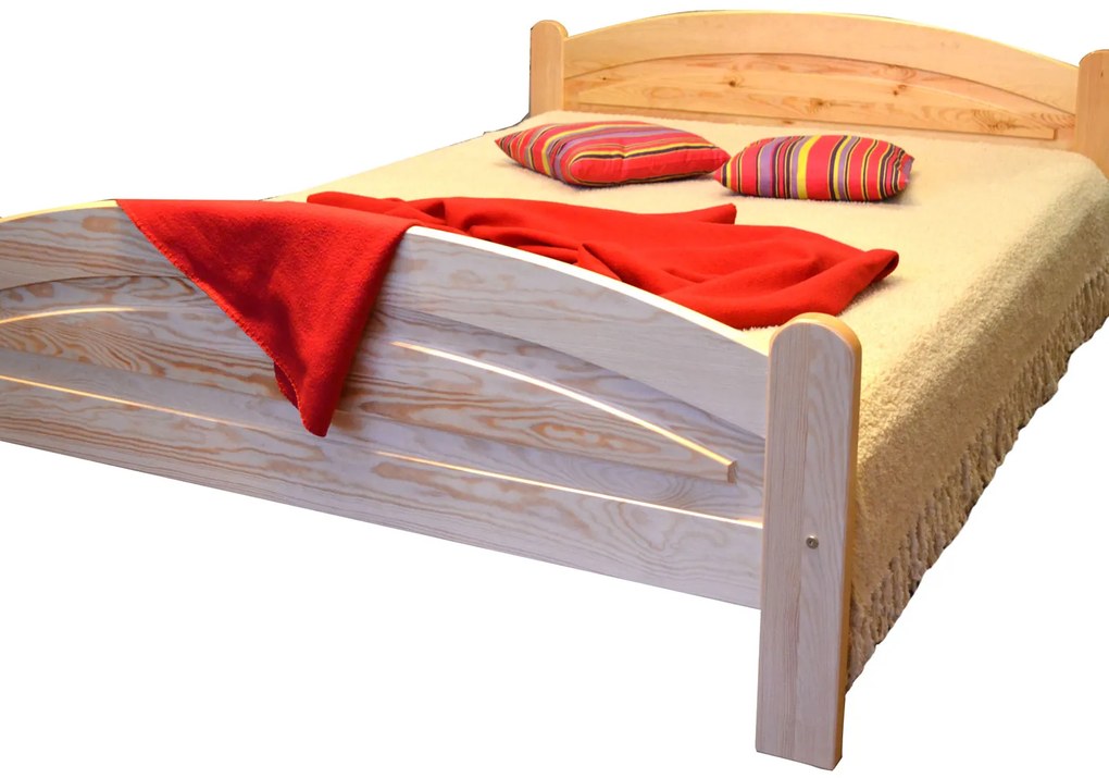 Via-nábytek Postel BELA 160 x 200 Povrchová úprava postele: Moření odstín ořech