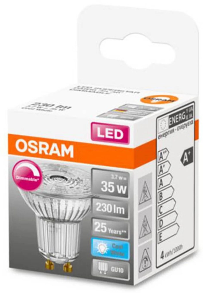 OSRAM LED reflektor GU10 3,4W 940 36° stmívací