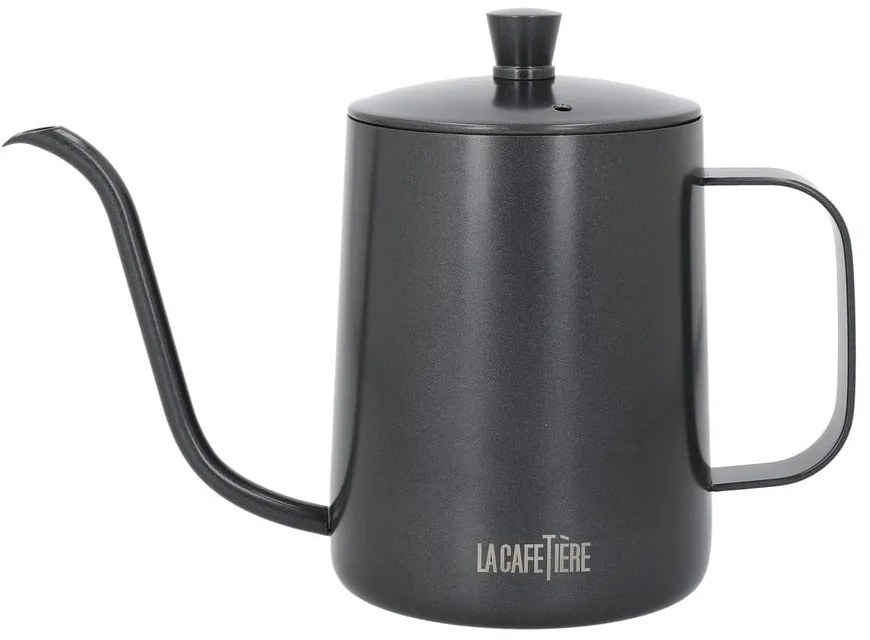 Šedá konvice na přípravu kávy z nerezové oceli 0.6 l La Cafetiere - Kitchen Craft
