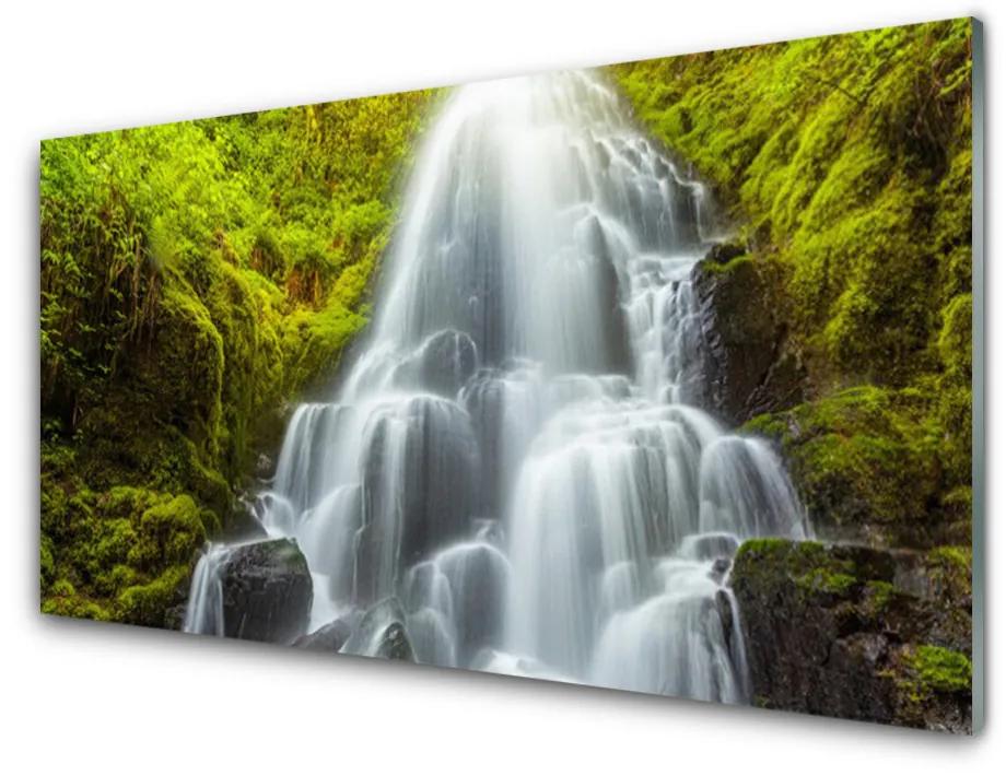 akrylový obraz Vodopád Příroda 140x70 cm