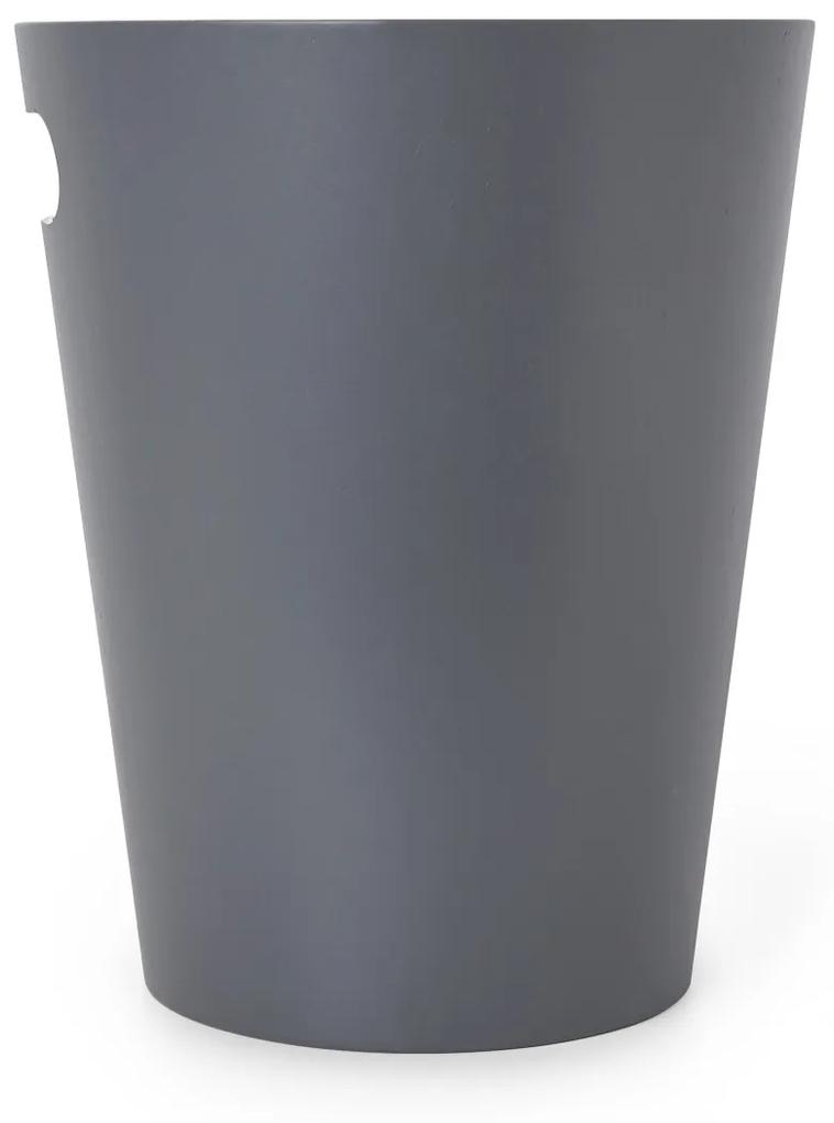 Umbra Woodrow 7,5 l tmavě šedý - dřevěný odpadkový koš