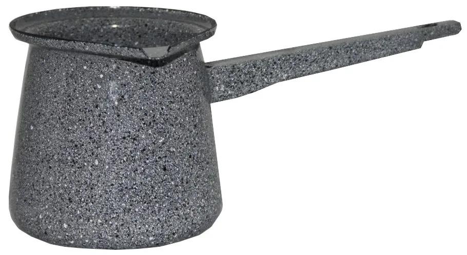 METALAC-Džezva,dekor kámen,průměr 9 cm, 4 kávy