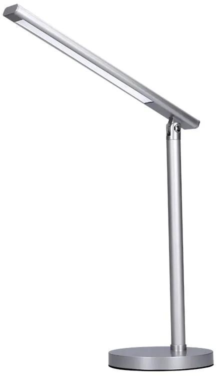 Solight LED stolní stmívatelná lampička, 7W, teplá-studená bílá, stříbrná Solight WO53-S