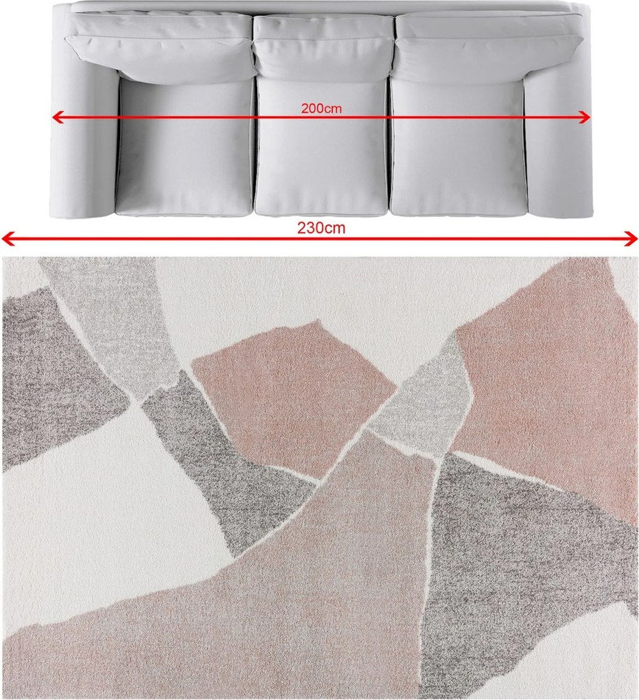 Koberec Softness cream/nude rose 160x230 cm