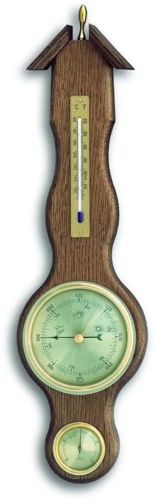 Meteostanice analogová na dřevěné podložce TFA 20.1037.01 - dub sheraton