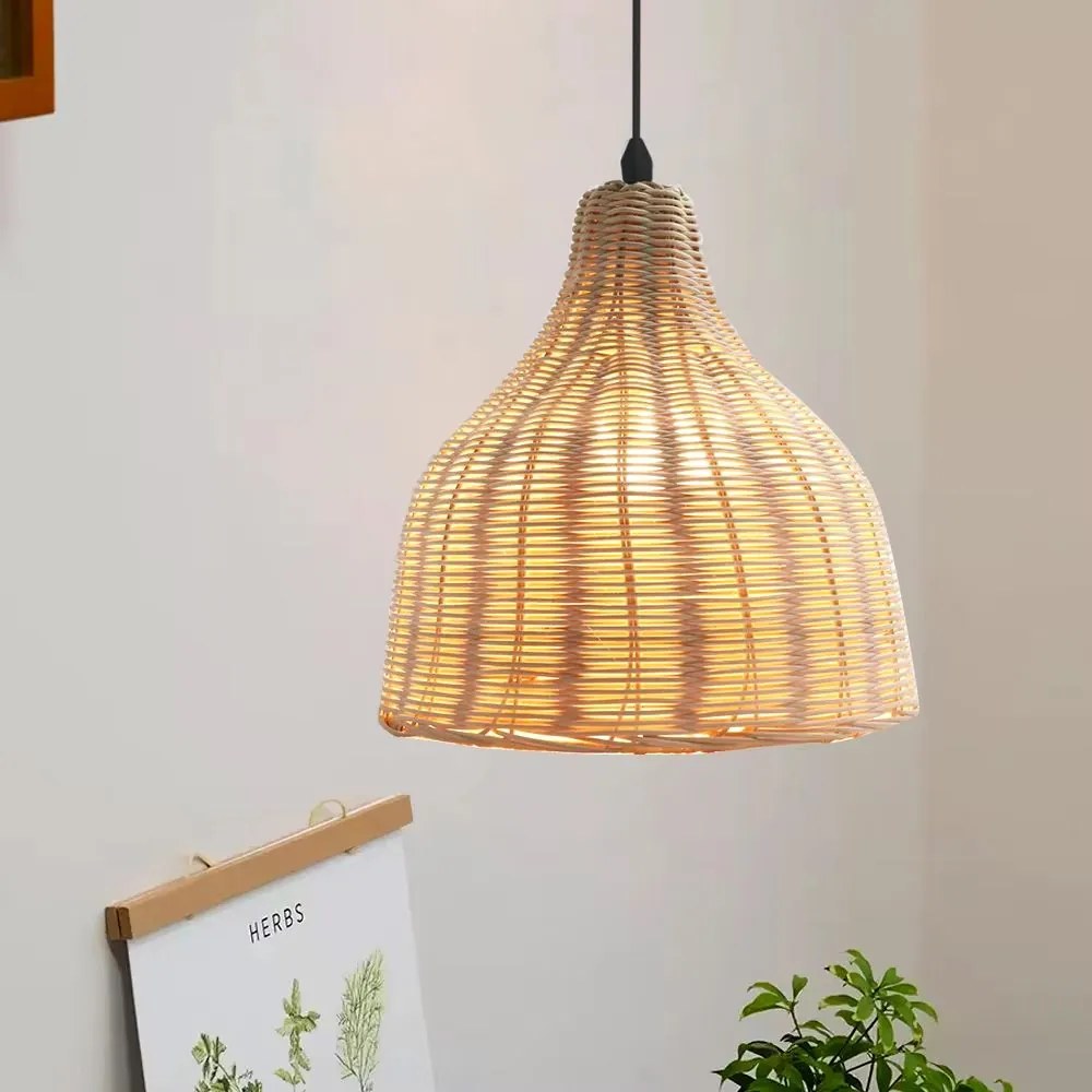Toolight Natural, stropní svítidlo 1xE27 APP1645-1CP, přírodní hnědá, OSW-05113