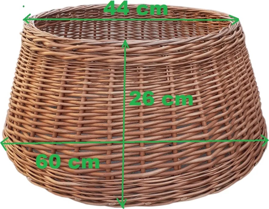 HRADIL Proutěný kryt na stojan, sukýnka k vánočnímu stromku 60x26 přírodní