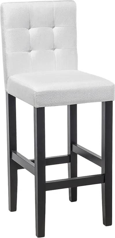 Bílá čalouněná jídelní židle - MADISON