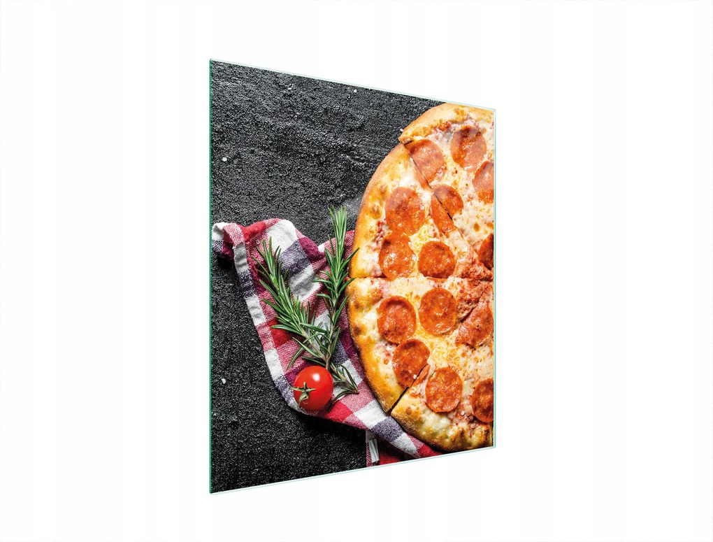 Skleněná Krájecí Deska 45x52 Pizza Tvrzené Sklo