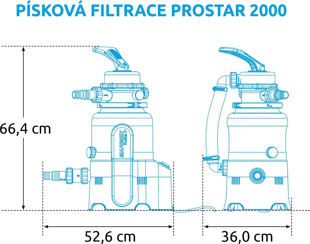 Marimex | Písková filtrace Marimex ProStar 2000 + hadice | 10604331