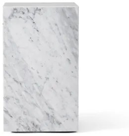 Plinth Tall white marble carrara Audo (MENU)