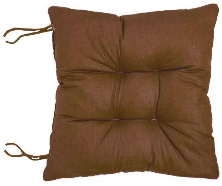 XPOSE® Sedák na židli REST - hnědý 40x40 cm