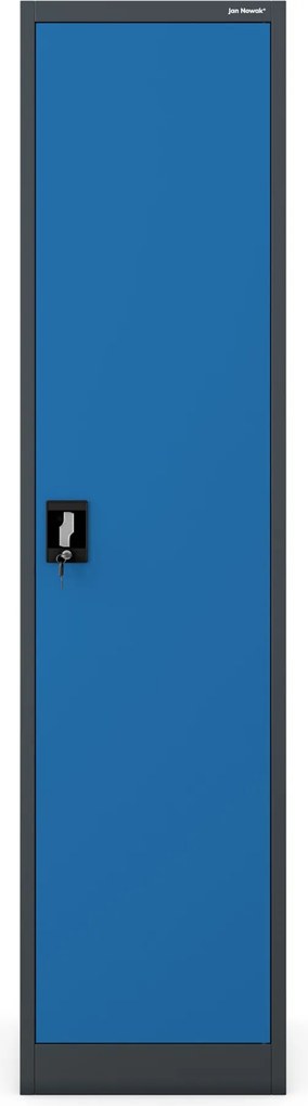 Kartotéková skříň na spisy se zámkem antracitově modrá, 450x1850x400 mm: ALEX
