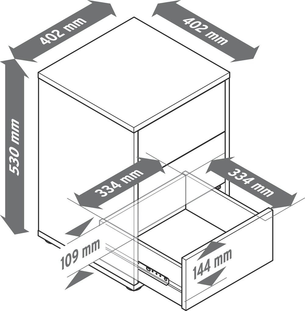 Tchibo - Noční stolek boxspring
