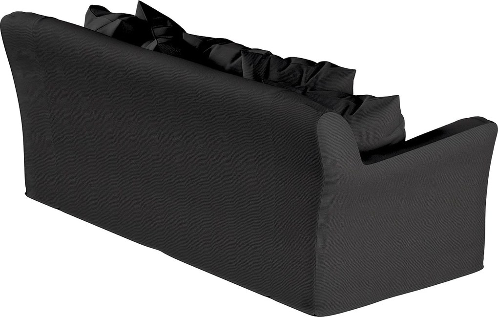 Potah na pohovku IKEA  Tomelilla rozkládací barva černá látka pletený vzor