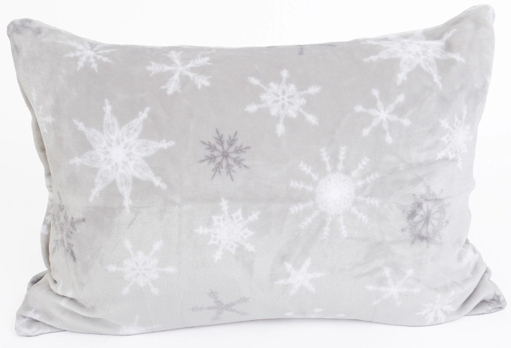 MK Lůžkoviny Povlak na polštář mikroplyš Exclusive 50 x 70 cm - Frozen šedá