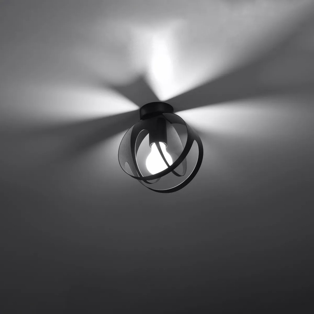 Sollux Lighting Stropní svítidlo TULOS Černá