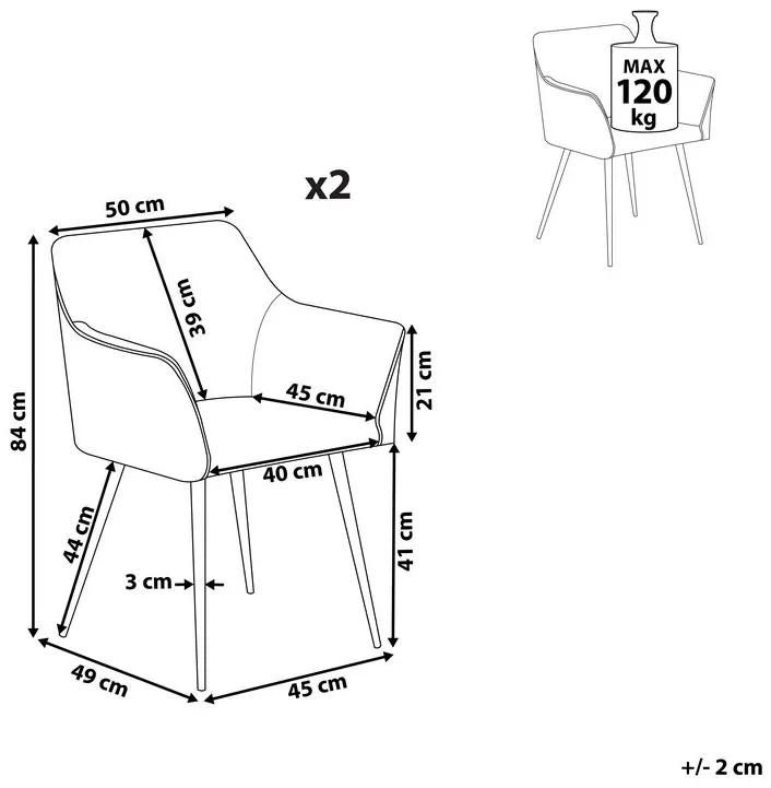 Set 2 ks jídelních židlí Jasminka (béžová). 1080536