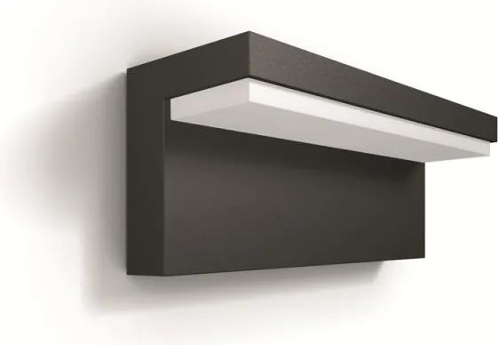 PH 16483/93/P3 LED Venkovní nástěnné svítidlo Philips Bustan 16483/93/P3 antracitové 4000K - PHILIPS (915005378302)