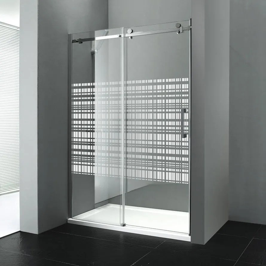 GELCO - DRAGON sprchové dveře 1200mm, sklo CANVAS, levé GD4912SL