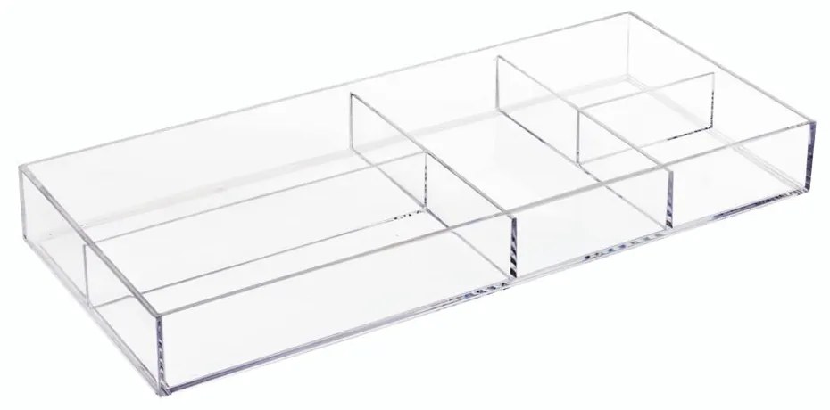 Průhledný organizér iDesign Clarity, 40,6 x 17,8 cm