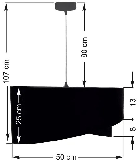 Lustr na lanku GALAXY 1xE27/60W/230V