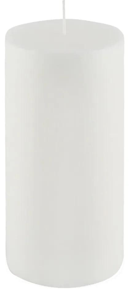 Bílá svíčka Ego Dekor Cylinder Pure, doba hoření 123 h