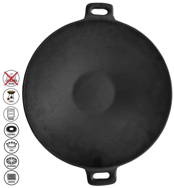 Pánev wok orion pánev wok litina pr. 30 cm