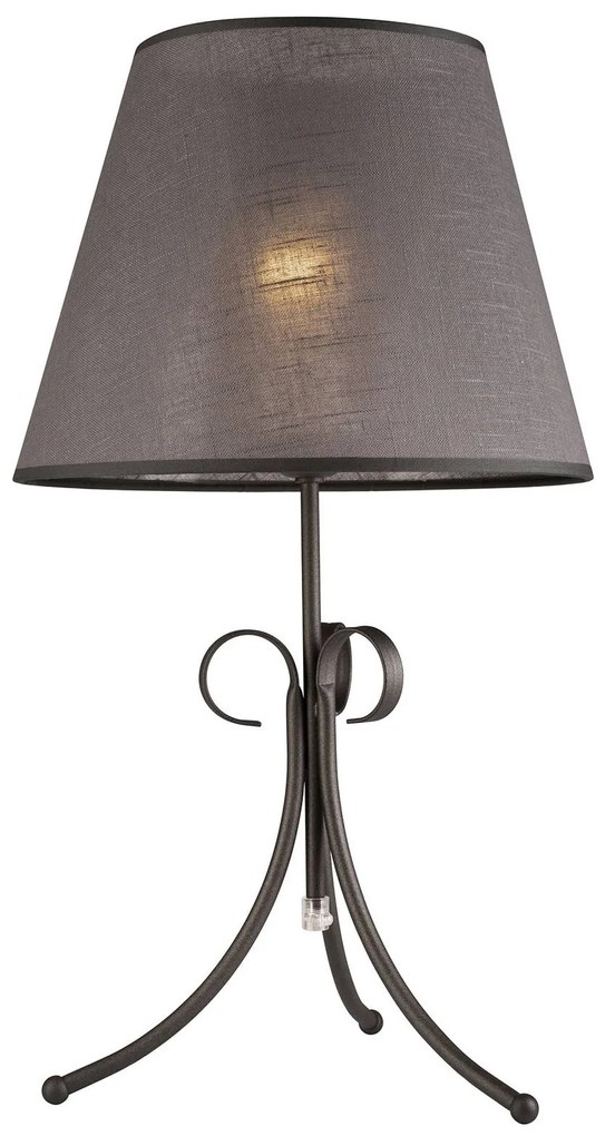 Textilní stolní lampa Midgrad, antracit