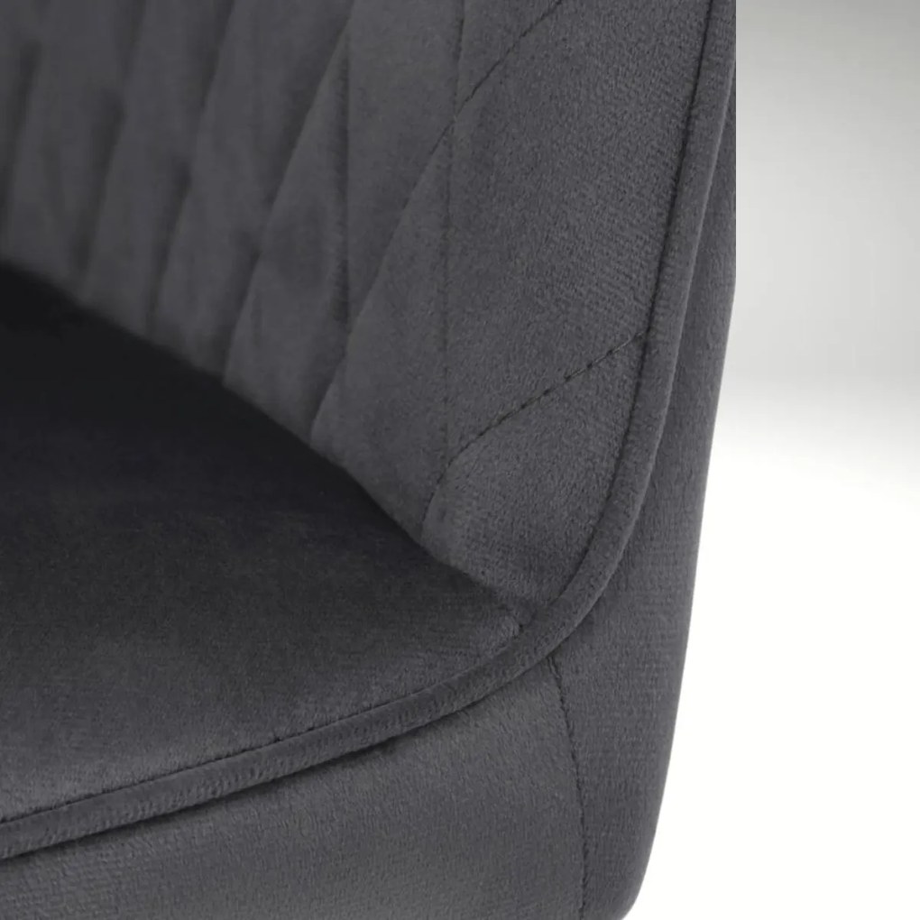 Vikio Jídelní set pro 4 osoby 160x90 cm dub noha U šedá židle s područkami VJS166-4S