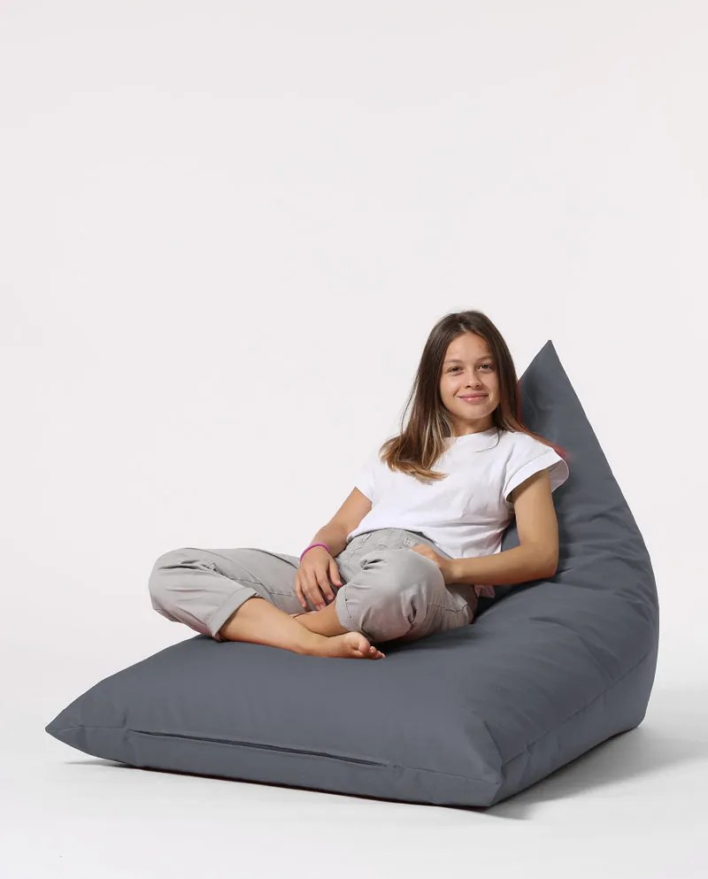 Atelier del Sofa Zahradní sedací vak Pyramid Big Bed Pouf - Fume, Kouřová