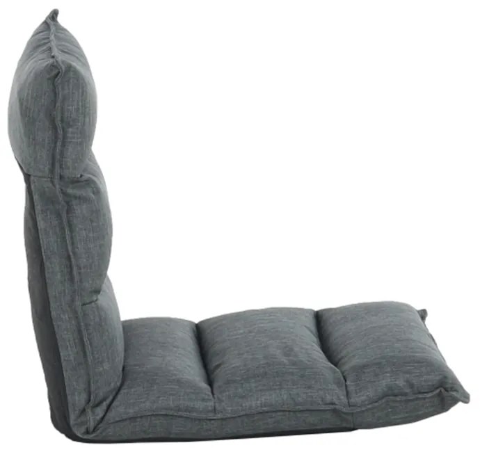 Relaxační křeslo, látka šedá, LOTA NEW
