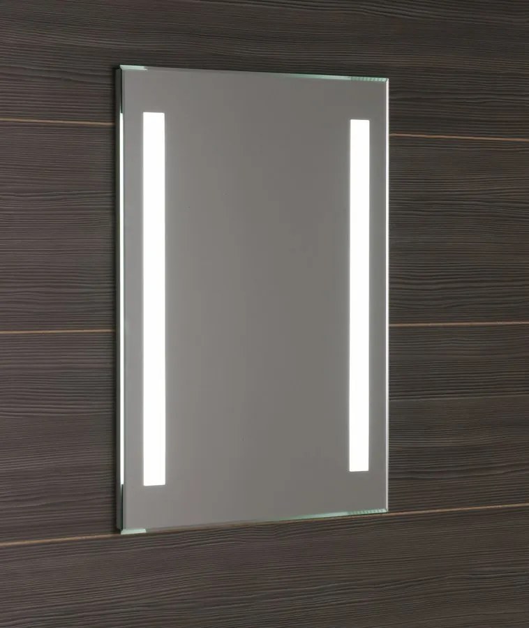 Aqualine, LED podsvícené zrcadlo 50x70cm, knoflíkový vypínač, ATH5