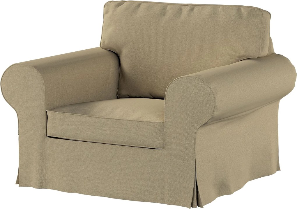 Potah na křeslo IKEA Ektorp barva zelená látka pletený vzor