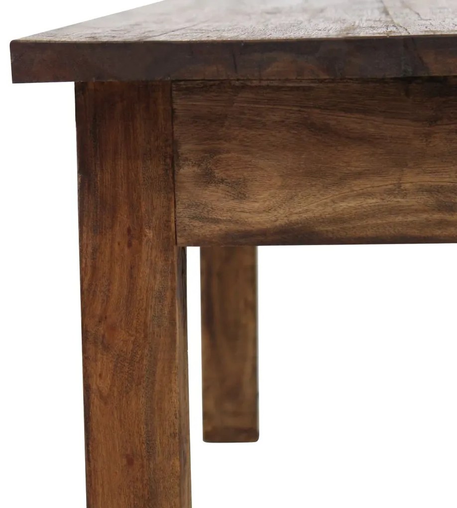 Konferenční stolek, masivní recyklované dřevo, 98x73x45 cm,  244493