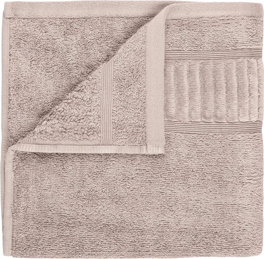 Gözze ručník, 50 x 100 cm, čistá bio bavlna, s bordurou a šňůrkovým poutkem, vysoká kvalita. (šedohnědá)