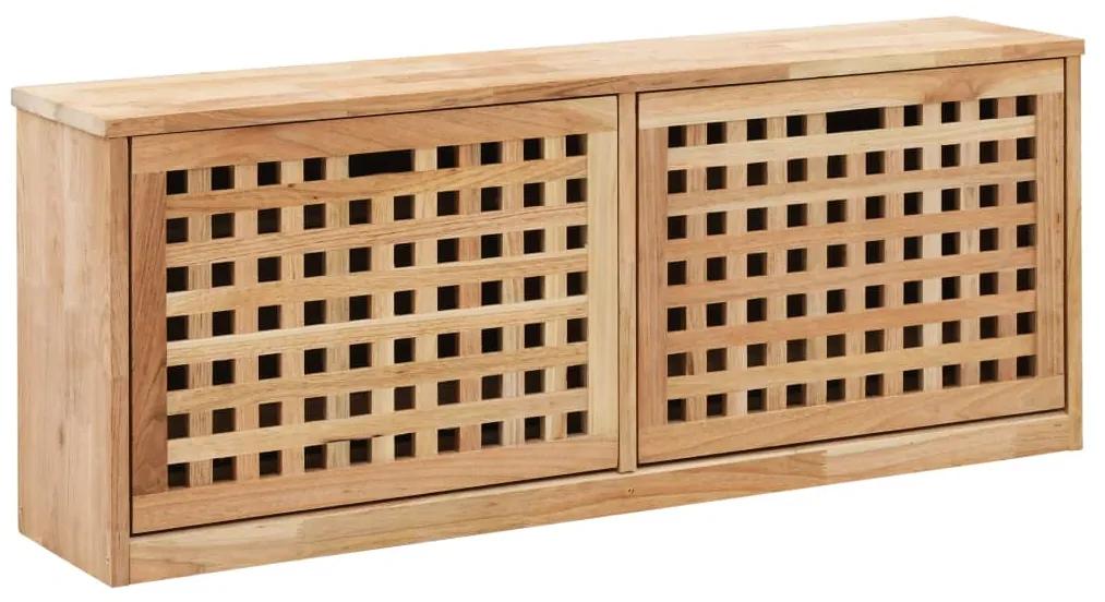247599 vidaXL Botníková lavice 94 x 20 x 38 cm masivní ořechové dřevo |  BIANO