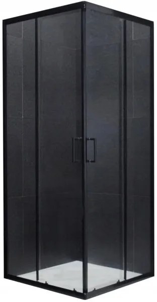 MEXEN - Rio sprchový kout čtverec 90x90 cm, průhledná, černá 860-090-090-70-00