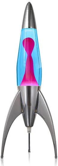Mathmos S101 + TEL1228 Telstar, originální lávová lampa, 1x28W, modrá s růžovou lávou, 50cm