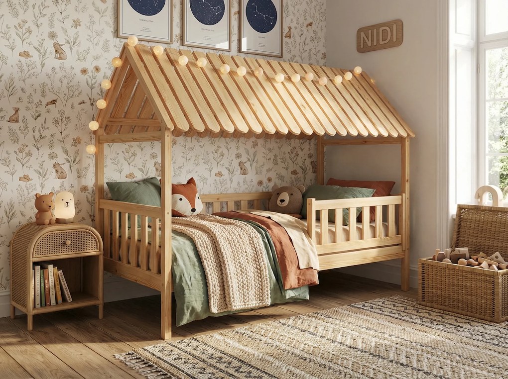 Rkids | Dětská postel Nidi 80x180 Přírodní