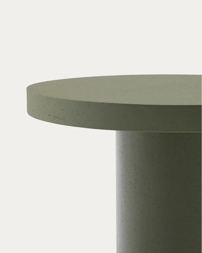 Betonový kulatý zahradní jídelní stůl ø 90 cm Aiguablava – Kave Home